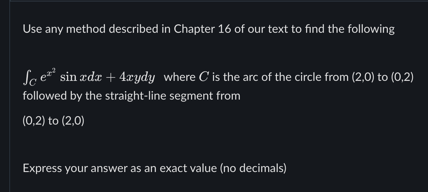 Solved Use any method described in Chapter 16 of our text | Chegg.com Solved Use any method described in Chapter 16 of our text | Chegg.com