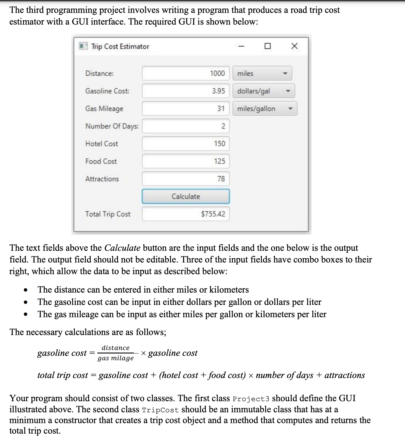 Solved The third programming project involves writing a | Chegg.com