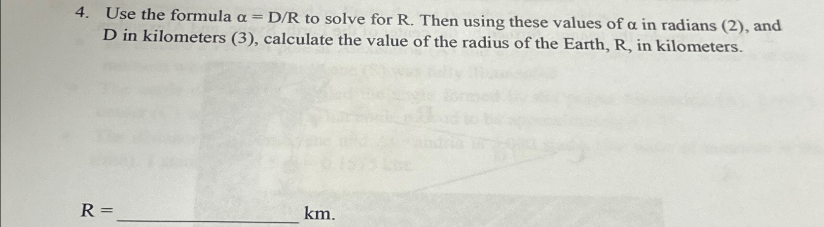 Solved Use the formula α=DR ﻿to solve for R. ﻿Then using | Chegg.com