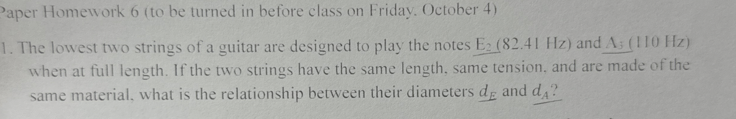 Solved aper Homework 6 (to be turned in before class on | Chegg.com