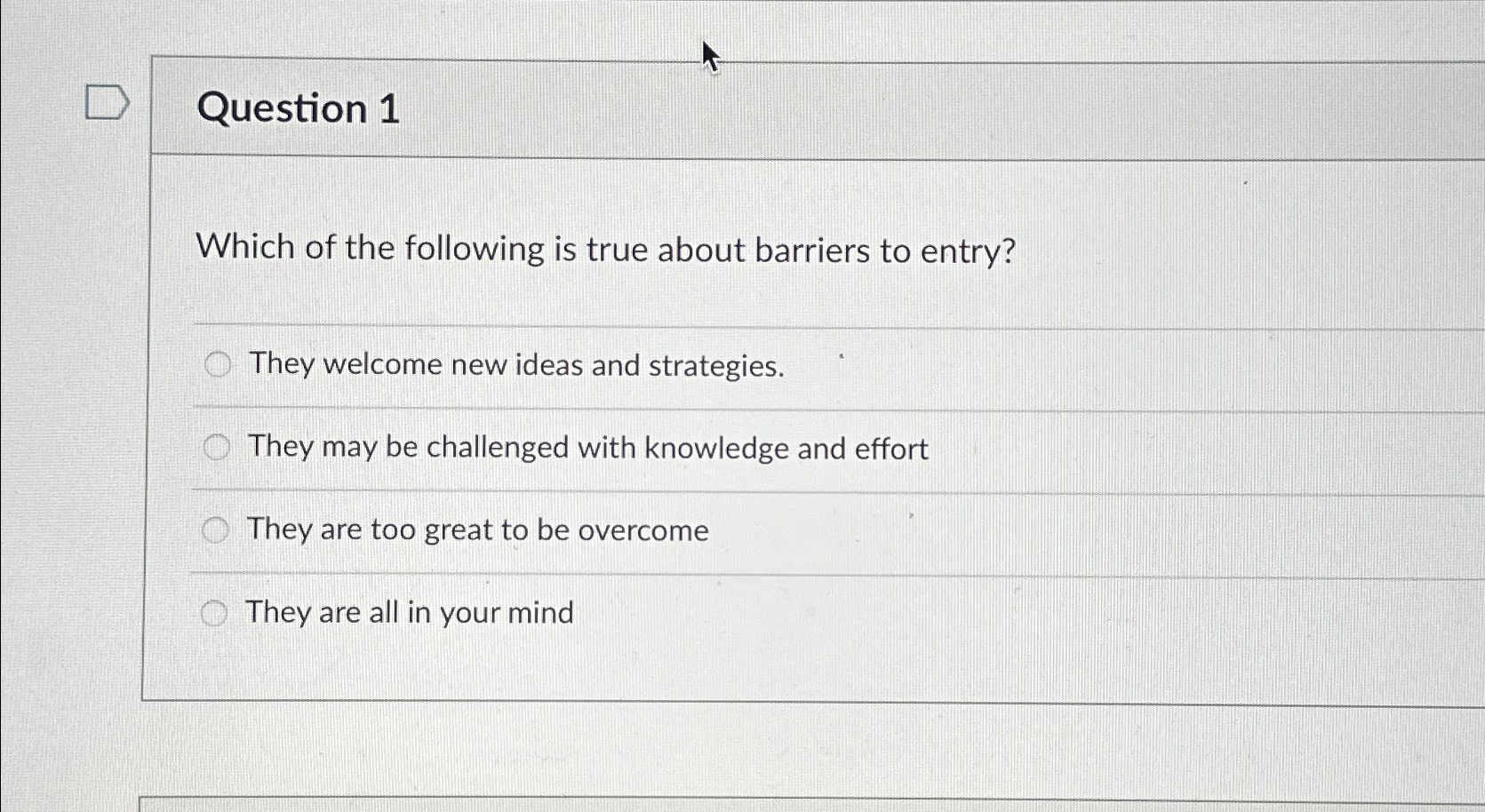Solved Question 1Which of the following is true about | Chegg.com