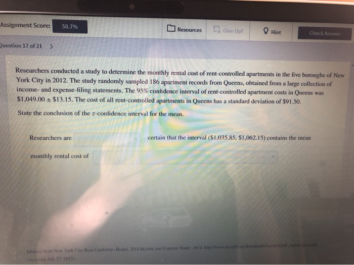 Solved Assignment Score: 50.7% Resources [ Give Up? Hint | Chegg.com