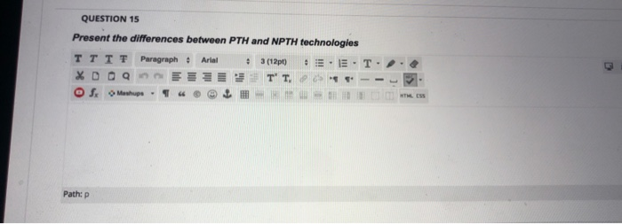 Solved QUESTION 15 Present the differences between PTH and | Chegg.com