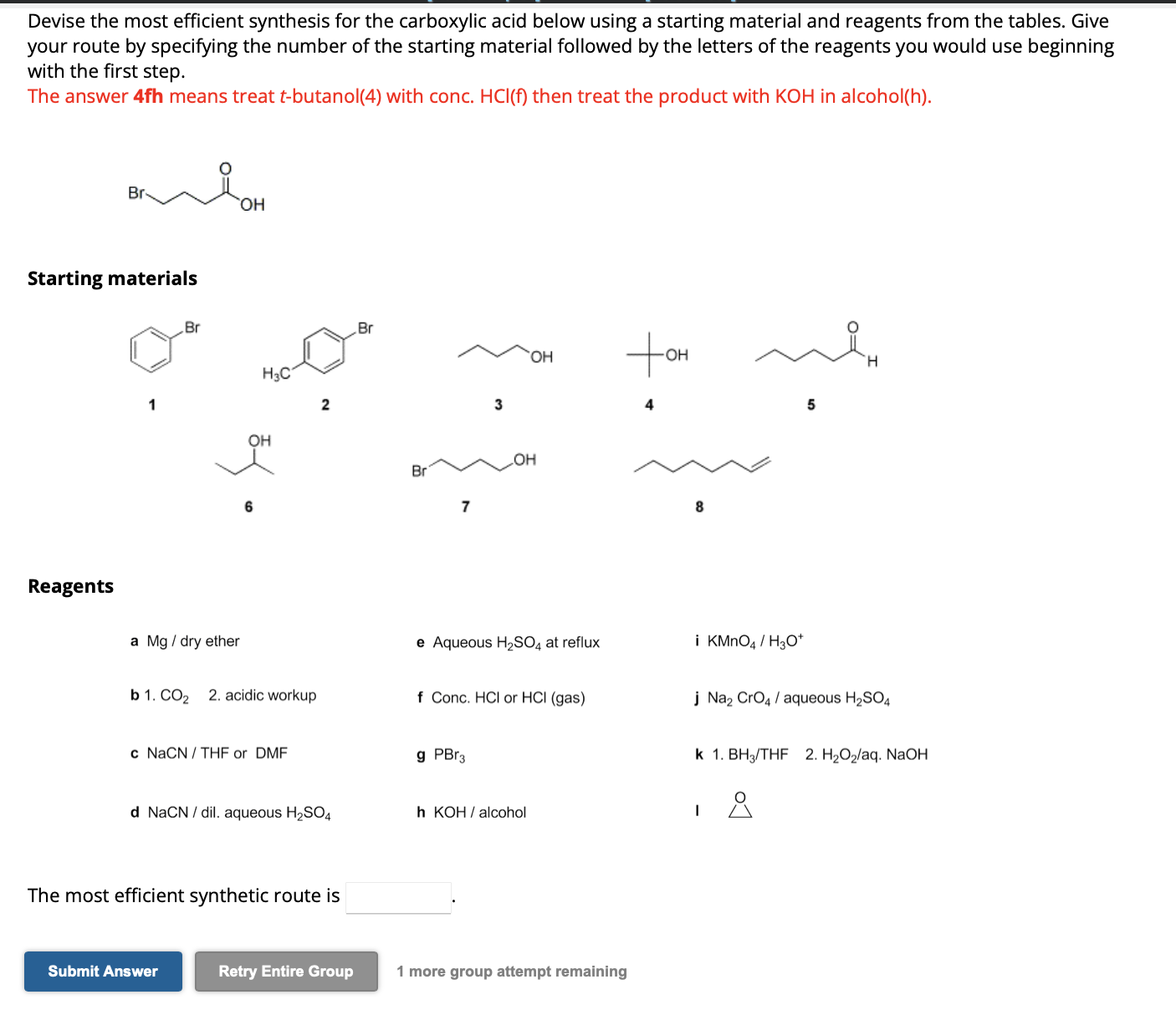Solved Devise the most efficient synthesis for the | Chegg.com