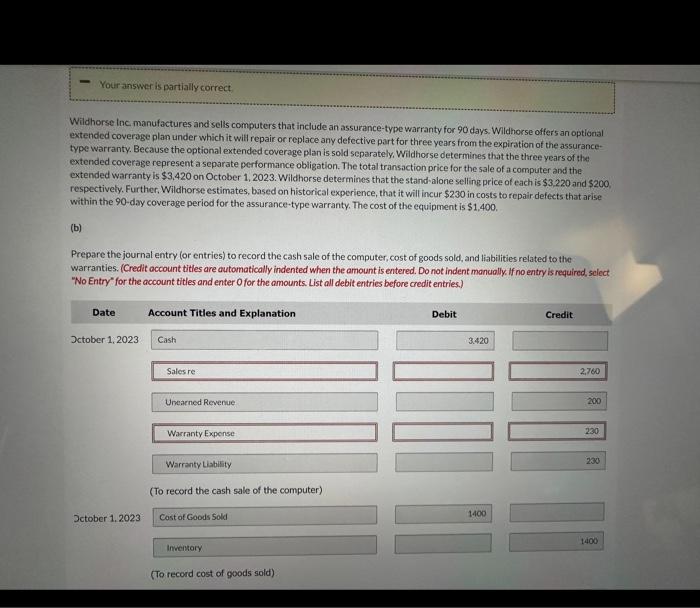 Solved Wildhorse tnc manufactures and sells computers that | Chegg.com