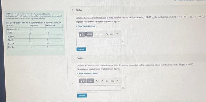 Solved I need help with Part A, B, and C.Part A: Calculate | Chegg.com