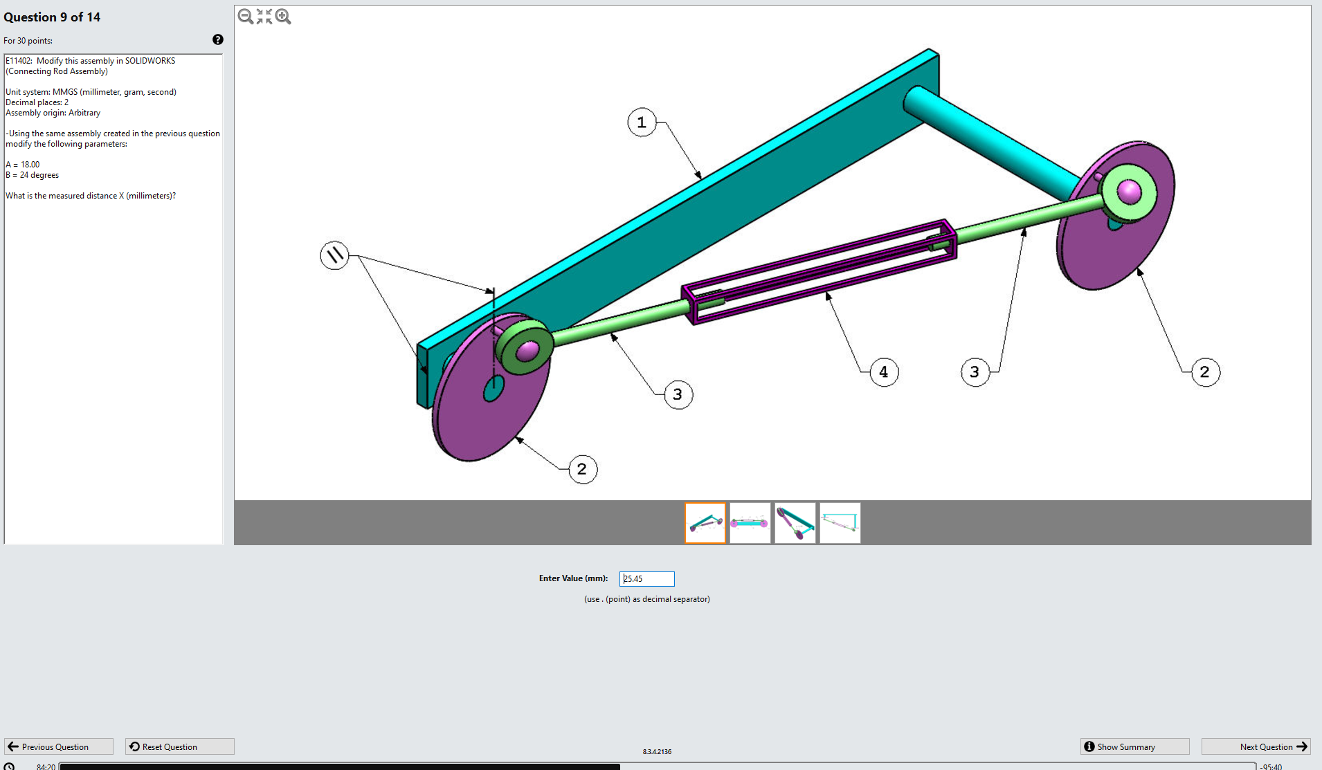 Solved Question 9 ﻿of 14q,E11402: Modify this assembly in | Chegg.com