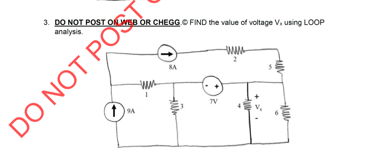 Solved DO NOT POST ONWEB OR CHEGG.@ FIND the value of | Chegg.com