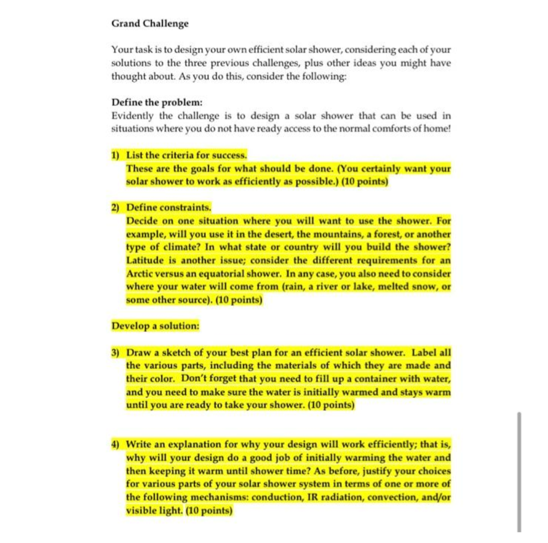 Challenge \#2: Tub with glass top When making | Chegg.com