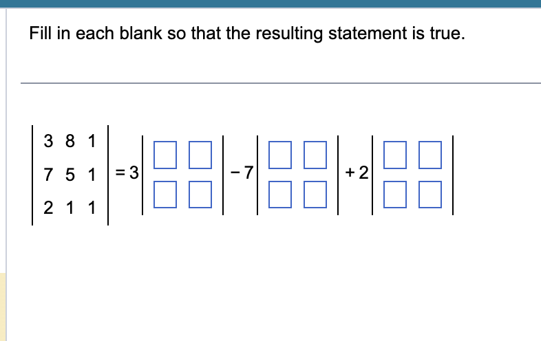 Solved Fill in each blank so that the resulting statement is | Chegg.com