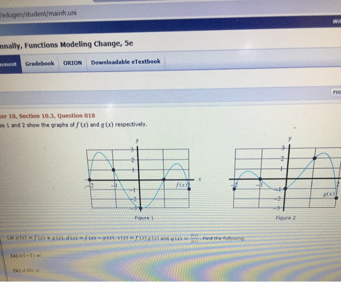 Solved edugen/student/mainfr.uni mnally, Functions Modeling | Chegg.com