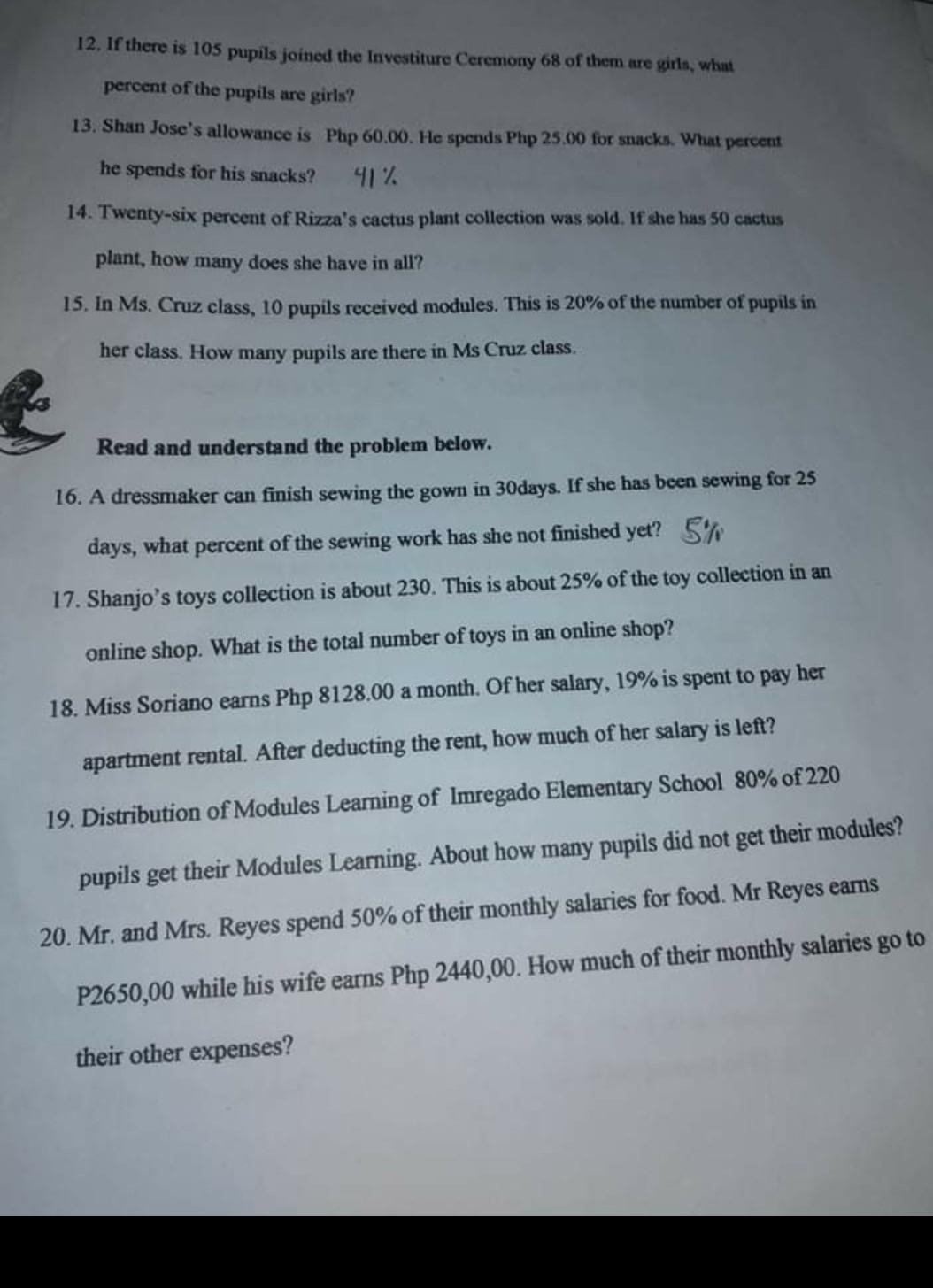 Solved Melc Solve Routine And Non Routine Problems Involving