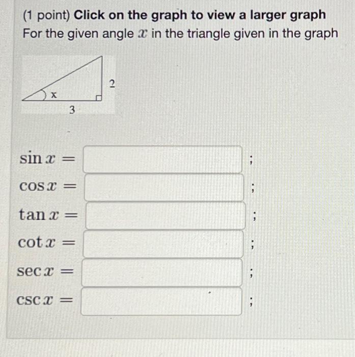 Solved (1 point) Click on the graph to view a larger graph | Chegg.com