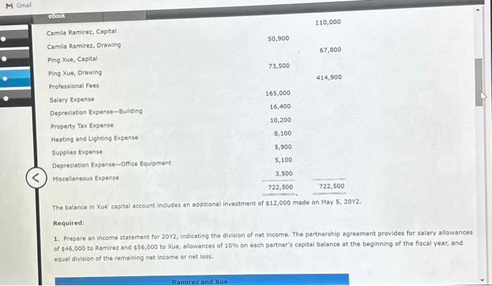 Solved Required: 1. Prepare an income statement for 20y2, | Chegg.com