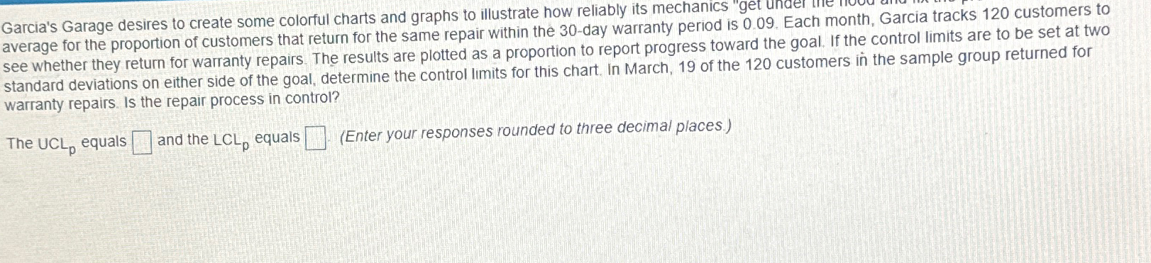 Solved Garcia's Garage desires to create some colorful | Chegg.com