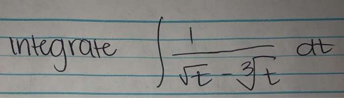 Solved Integrate at ft- | Chegg.com