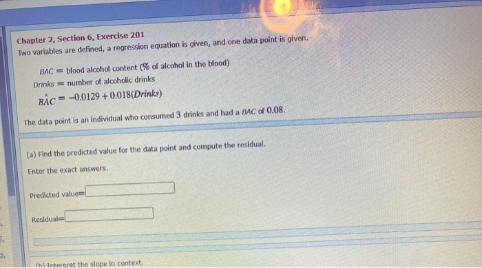 Solved Chapter 2, Section 6, Exercise 201 Two variables are | Chegg.com