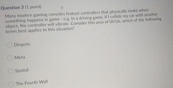 Solved When we consider meta elements in game UI design, | Chegg.com