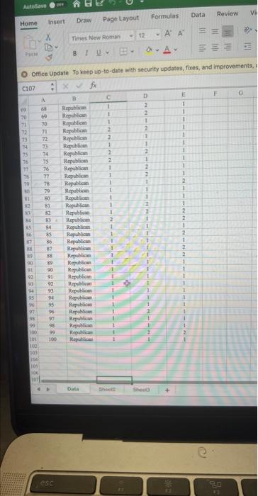 Solved The purpose of this assignment is to apply test of | Chegg.com