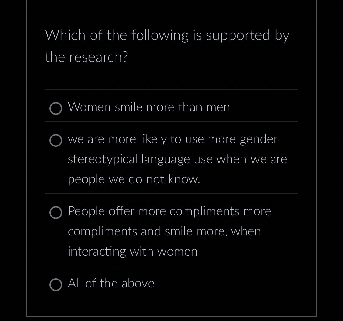 Solved Which of the following is supported by the | Chegg.com