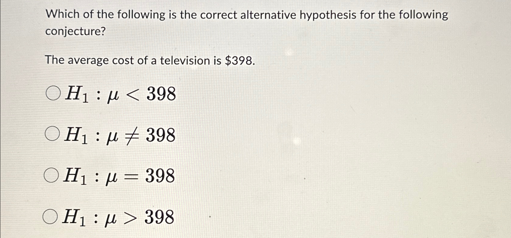 Solved Which of the following is the correct alternative | Chegg.com