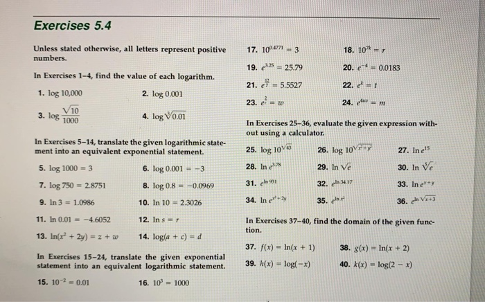 Solved Exercises 5.4 Unless stated otherwise, all letters | Chegg.com