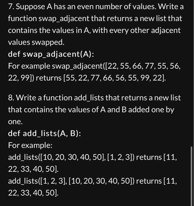 Solved Do not use any built-in functions in your solution, | Chegg.com