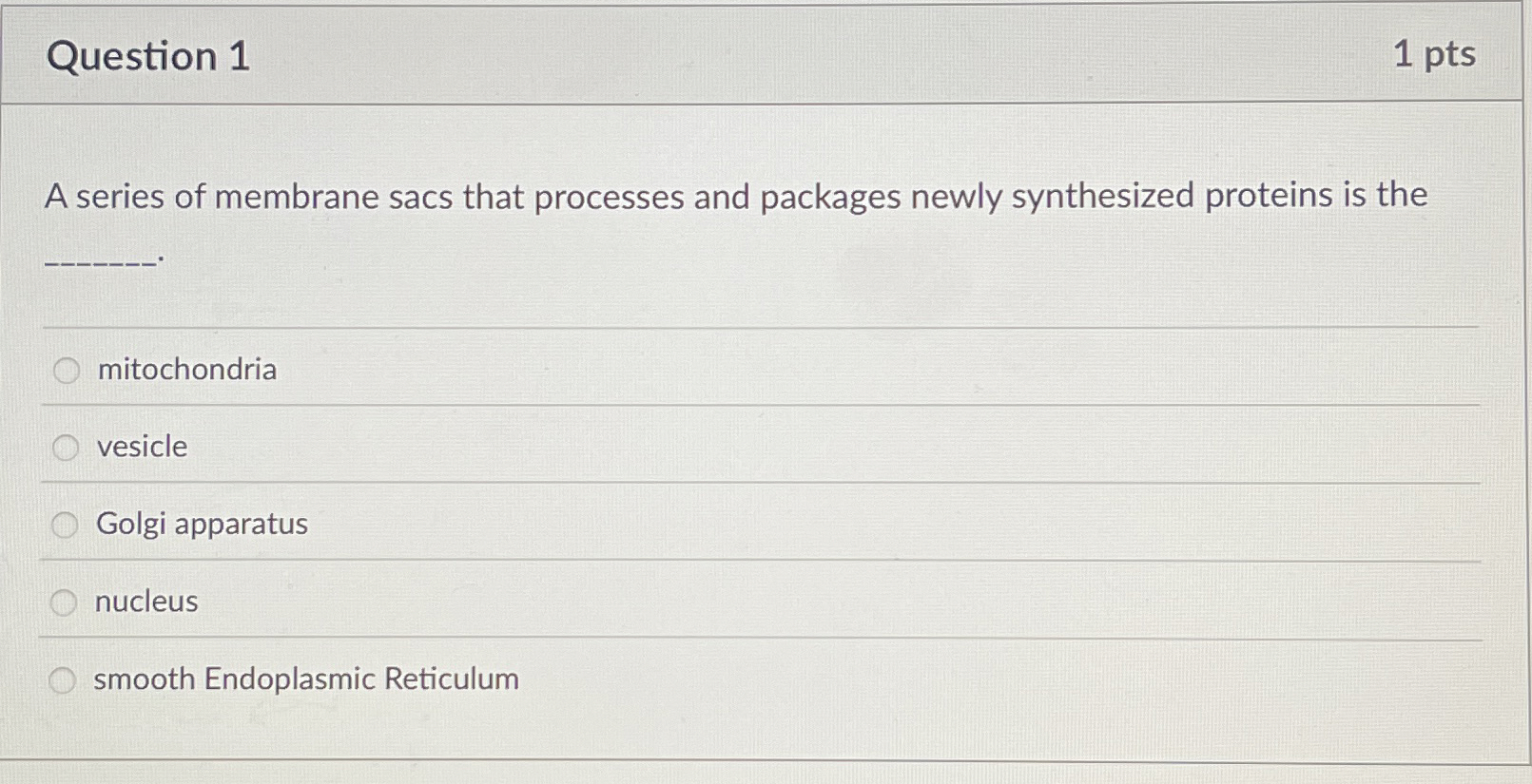 Solved Question 11 ﻿ptsA series of membrane sacs that | Chegg.com