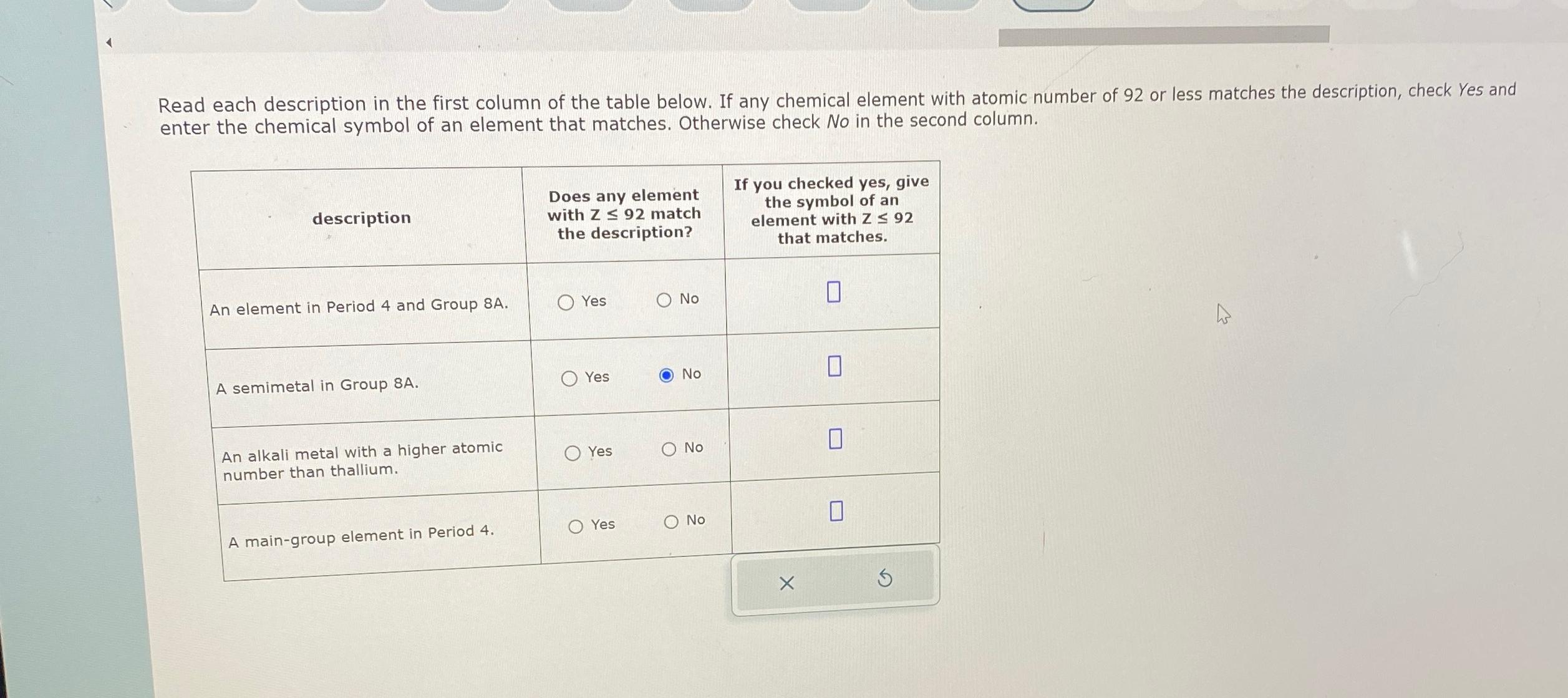 Read each description in the first column of the | Chegg.com