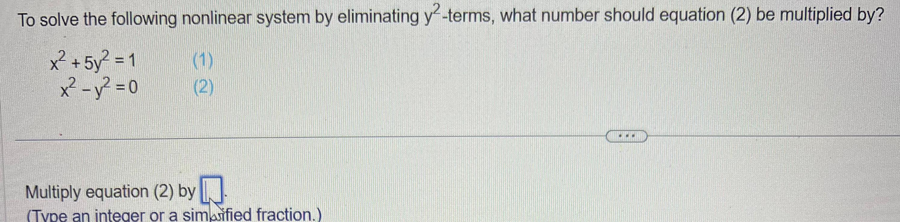 Solved To solve the following nonlinear system by | Chegg.com