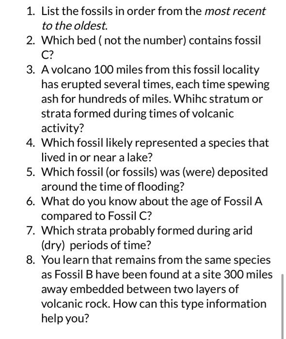 Ash Limestone Shale Mix of Sediments Sandstone1. List | Chegg.com
