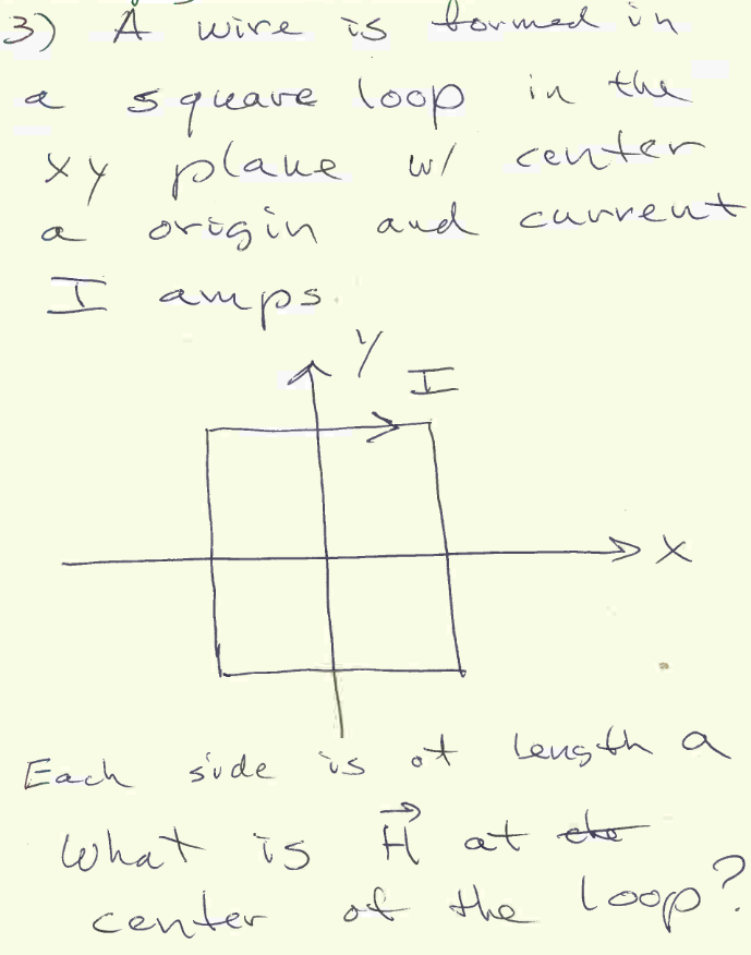 Solved A wire is formed in a square loop in the xy plane | Chegg.com