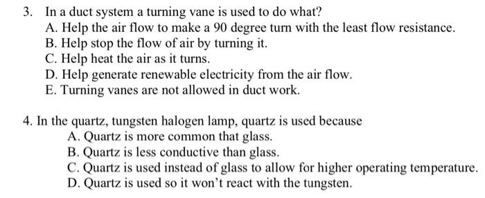 Solved 3. In a duct system a turning vane is used to do | Chegg.com
