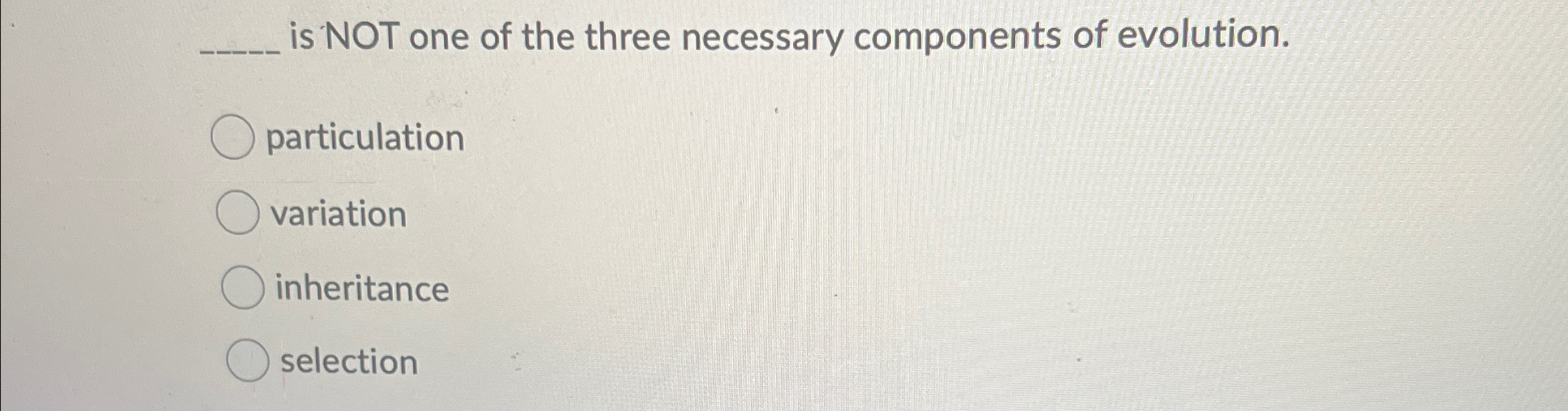 Solved is NOT one of the three necessary components of | Chegg.com