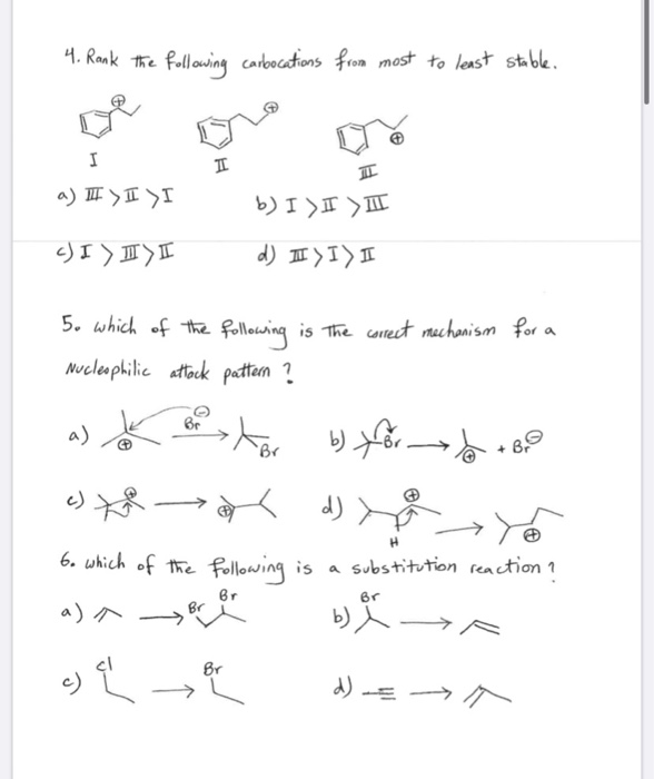 Solved 1. Rank the following conformations from most to | Chegg.com