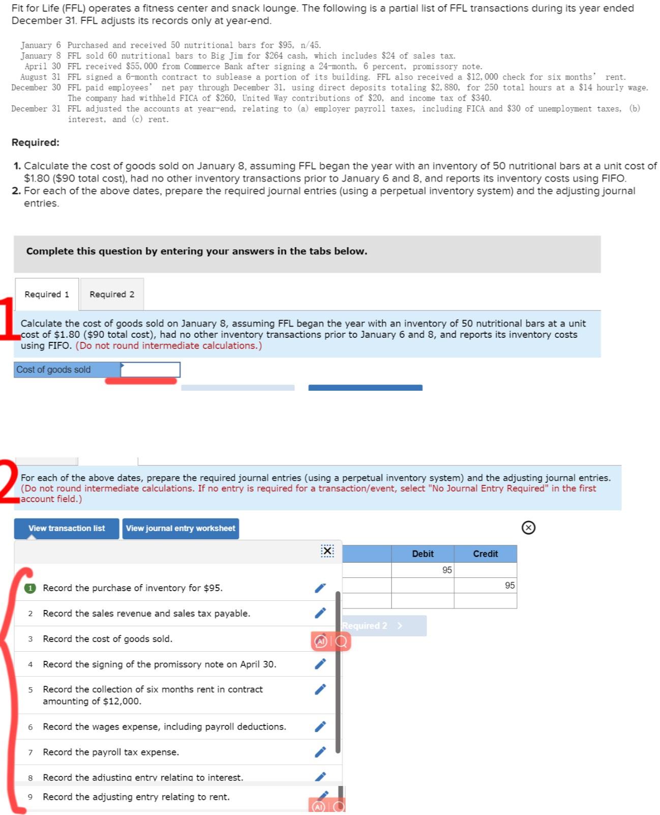 Solved Calculate COGS and prepare these journal entries | Chegg.com