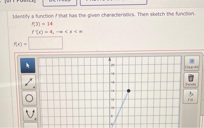 Solved Identify a function f that has the given | Chegg.com