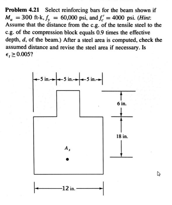 Solved question 1Design rectangular section for the beam, | Chegg.com