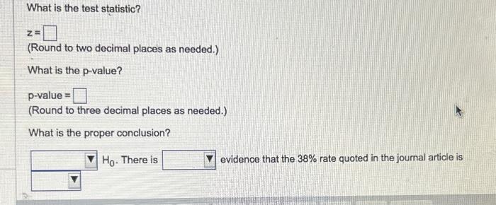 Solved A recent article in a reputable journal states that | Chegg.com
