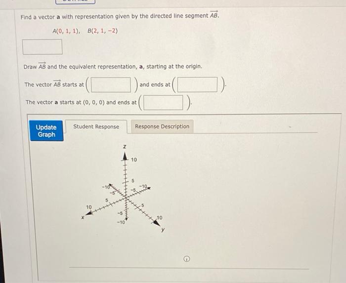 Solved Find a vector a with representation given by the | Chegg.com