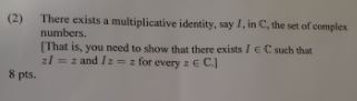 Solved Prove the statement (2) ﻿There exists a | Chegg.com