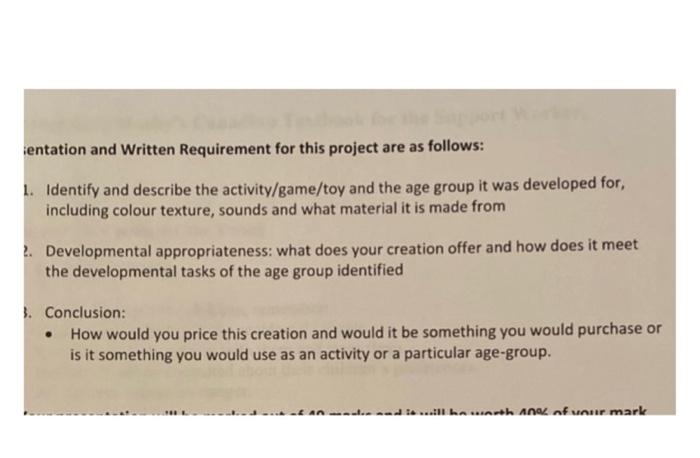 Solved entation and Written Requirement for this project are | Chegg.com