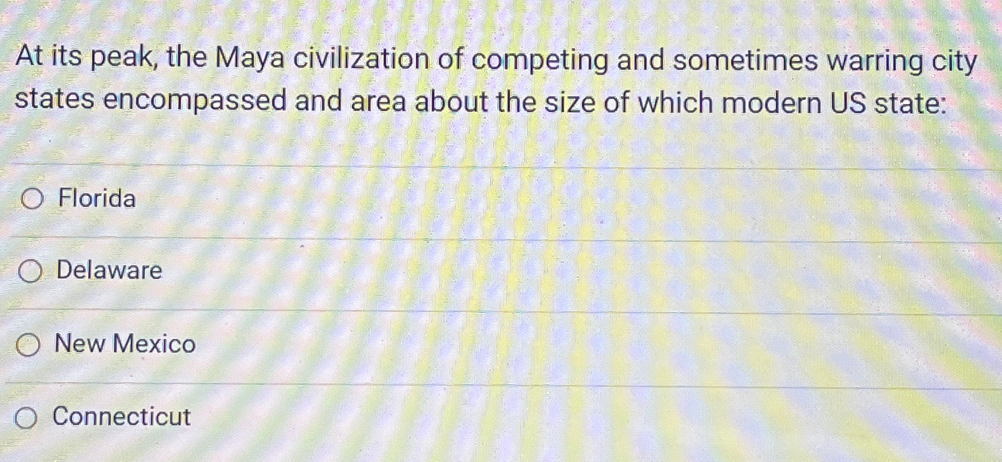 Solved At its peak, the Maya civilization of competing and | Chegg.com