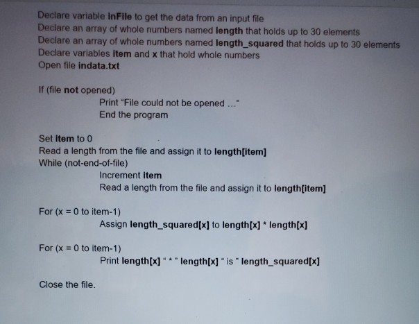 Solved Declare variable in File to get the data from an | Chegg.com