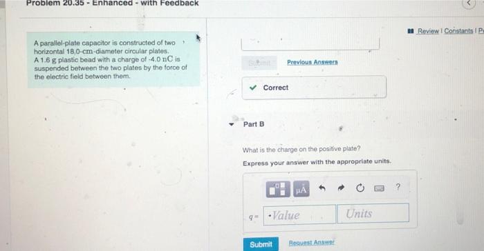 Solved Problem 20.35 - Enhanced - with Feedback Review 1 | Chegg.com
