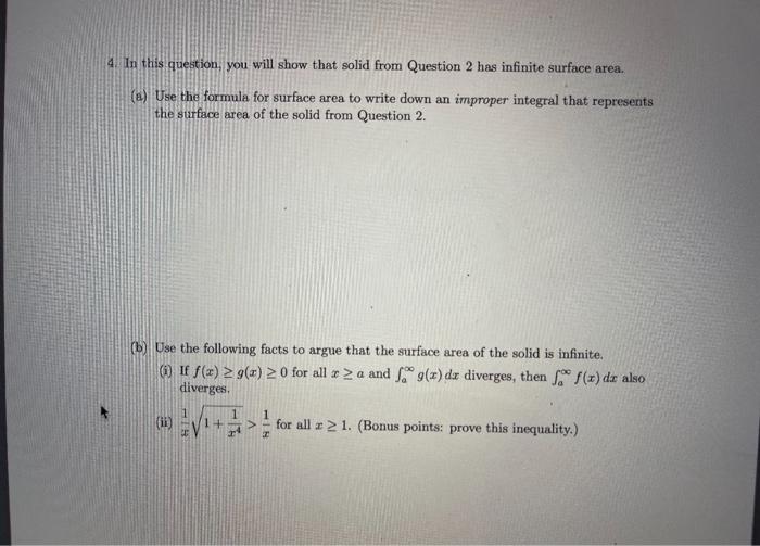 4. In this question, you will show that solid from | Chegg.com