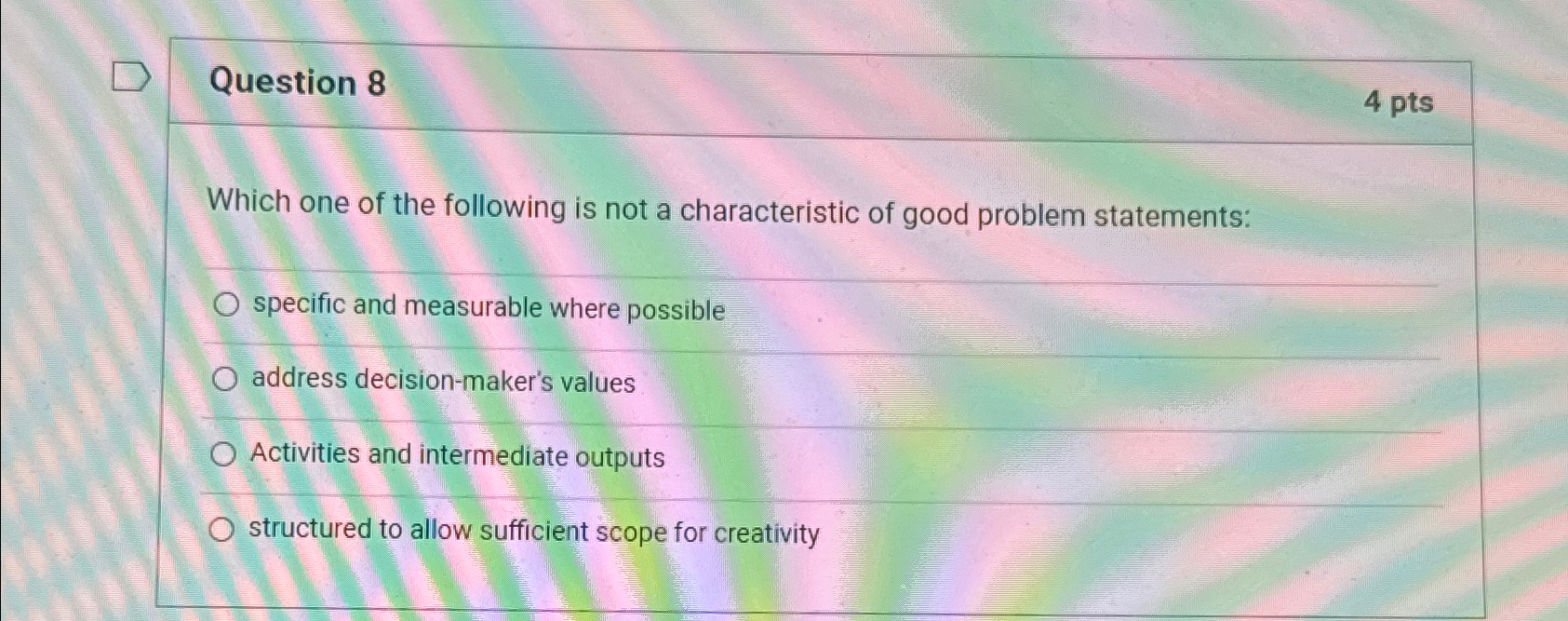 Solved Question 84 ﻿ptsWhich one of the following is not a | Chegg.com