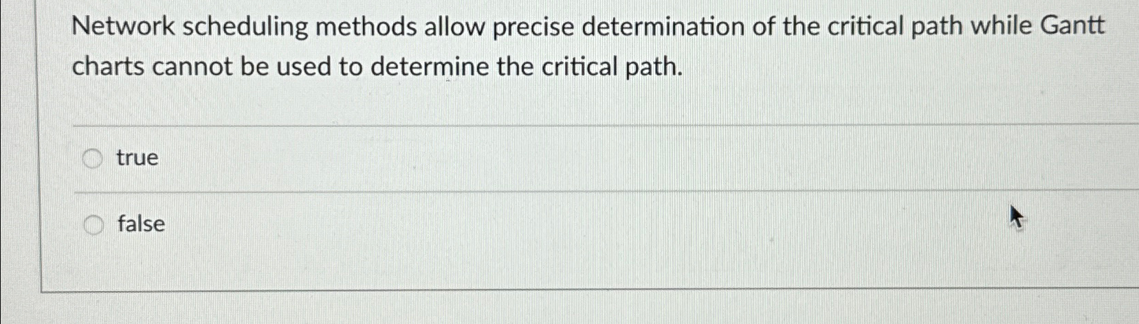 Solved Network scheduling methods allow precise | Chegg.com