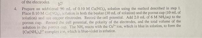 please calculate the Cu2+ (Cu(NH3)4)2+ in the porous | Chegg.com