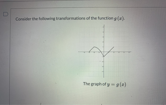 Solved Consider the following transformations of the | Chegg.com
